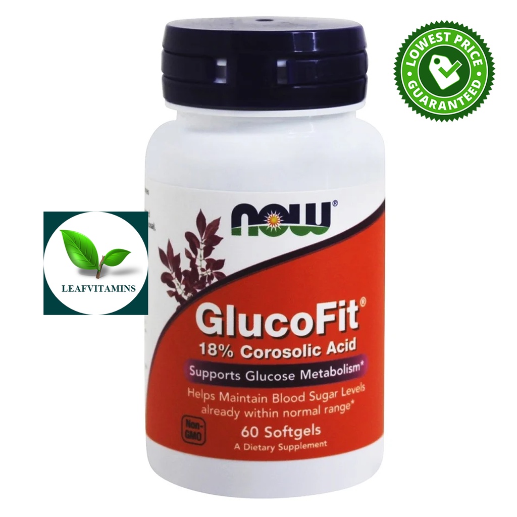 NOW Foods GlucoFit 60 Softgels - leafvitamins - ThaiPick