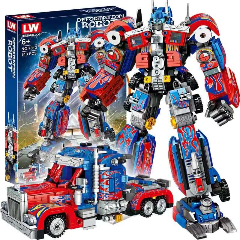 Lego Transformers Assembled Building Blocks Toy Puzzle Boy Optimus ...