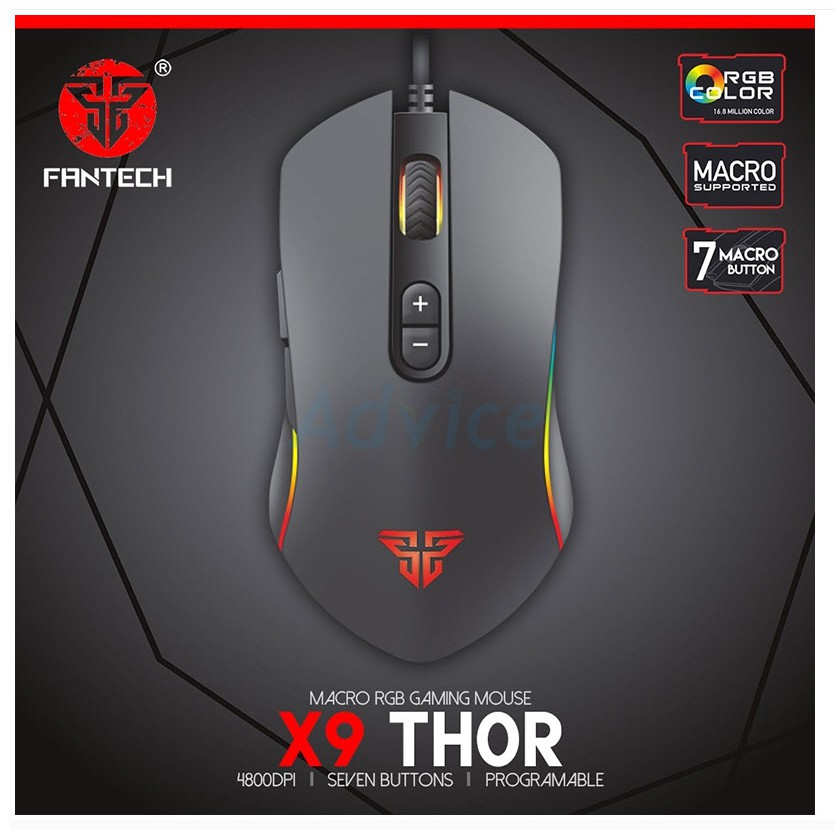 OPTICAL MOUSE FANTECH Thor X9 Gaming | Shopee Thailand