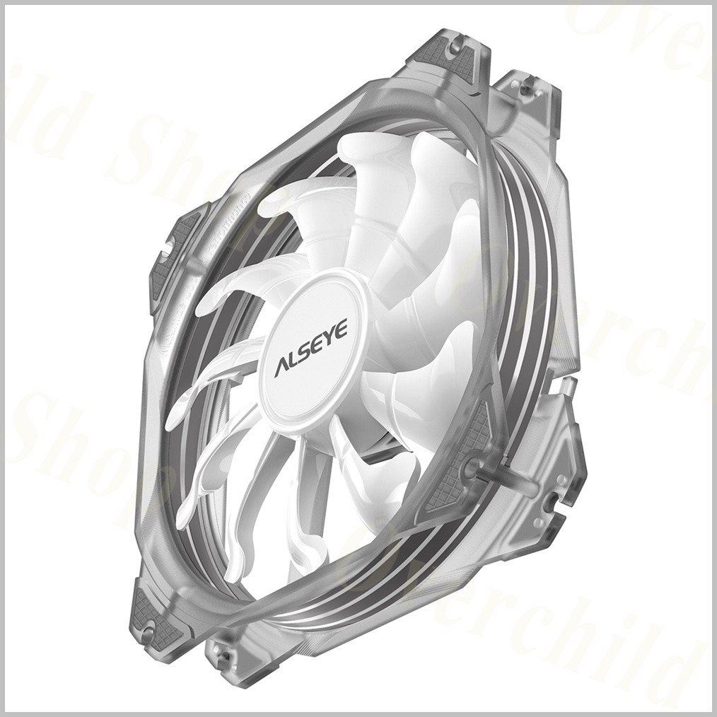 ชุดพัดลมใส LED 3ชิ้น(12cm.) รองรับ ARGB และ ปุ่มควบคุมแสงไฟ ALSEYE M120 ...