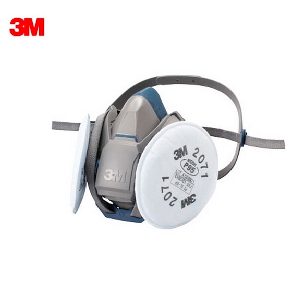3M หน้ากาก Medium Size 6502QL พร้อม 2071 P95 แผ่นกรองฝุ่น (แพ็ค2ชิ้น ...