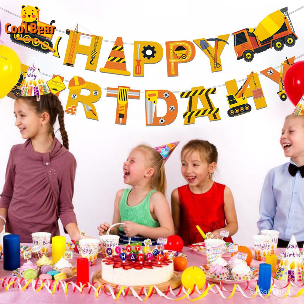 Engineering Vehicle Theme Birthday Party Supplies Dump Truck Party ...