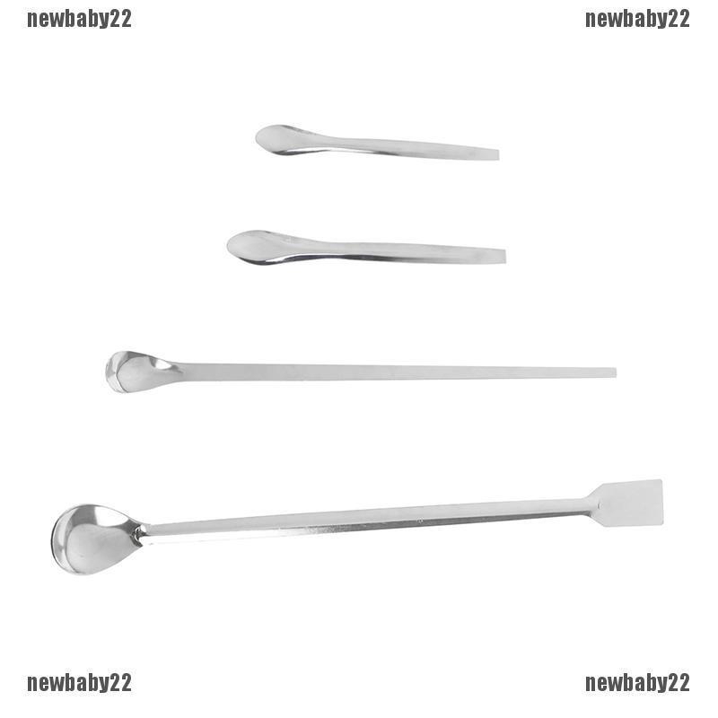 NBYStainless Steel Lab Micro Spatula Spoon Scoop Shovel Pharmacy ...