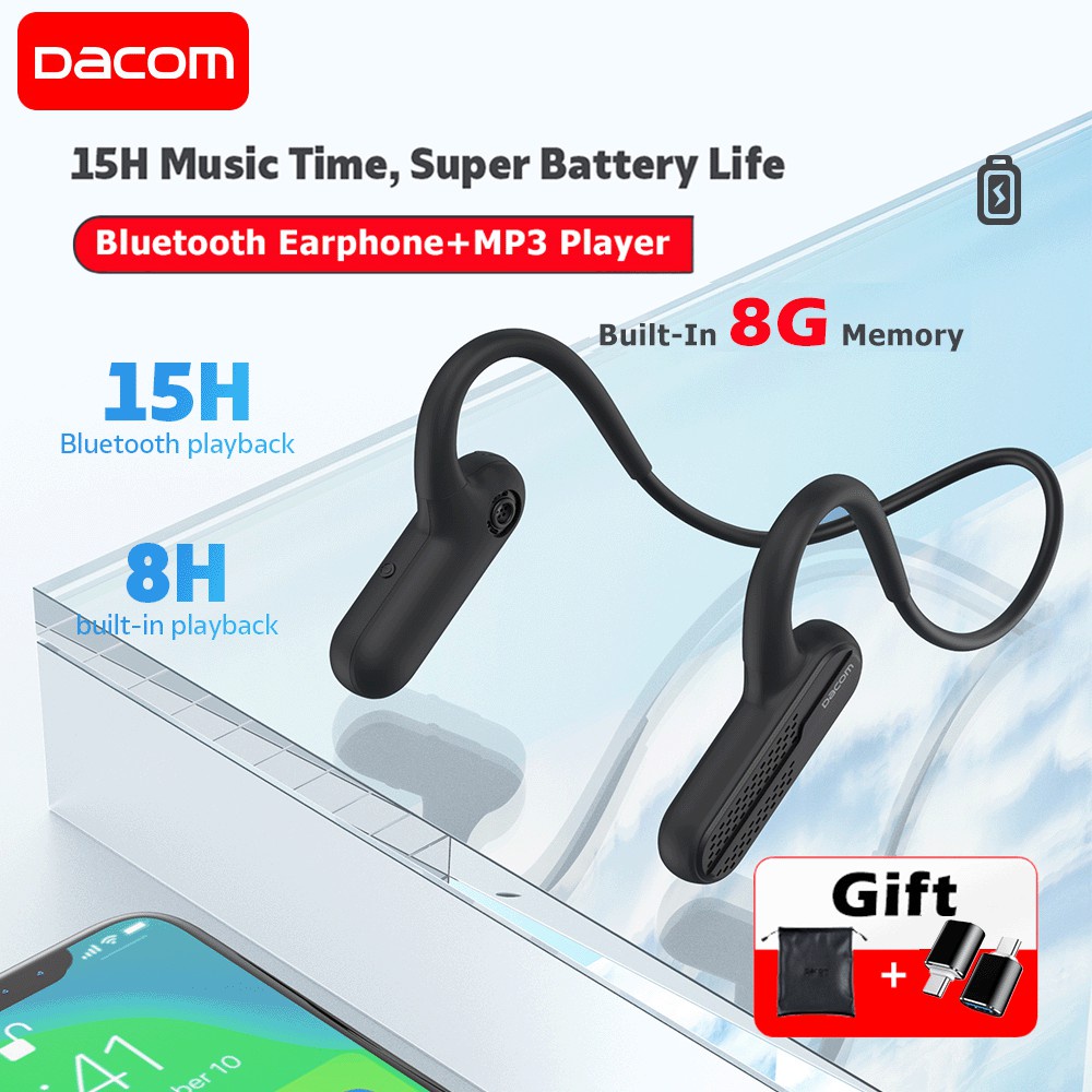 Dacom G56 หูฟังบลูทูธไร้สาย ความจําในตัว 8G เครื่องเล่น MP3 กันน้ํา ...