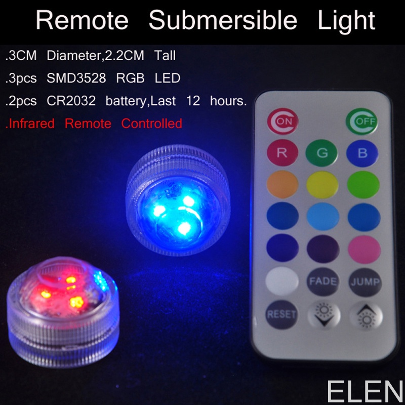 Waterproof Remote Control Colored RGB LED Light Boundary Style EFX ...