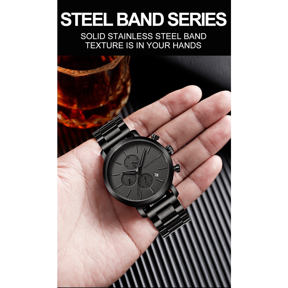 Men Watches Top Brand Fashion multifunction small dial Stainless Steel ...