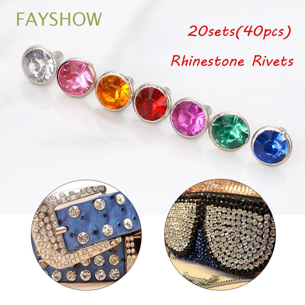 20 ชุด (40 ชิ้น) รองเท้าหัตถกรรมตกแต่ง rhinestone diy - fayshow.th ...