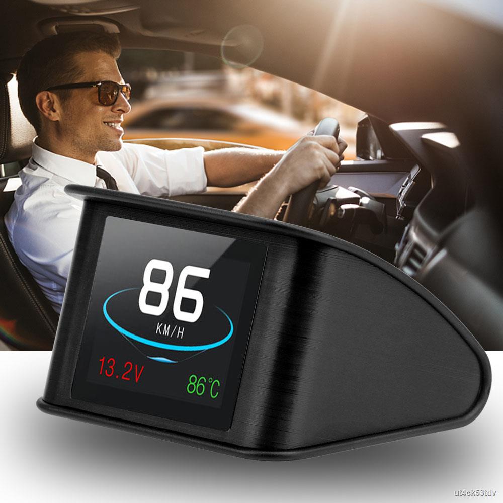 Obd2 Smart Digital Meter Hud P10 Head Up Display For Car Speedometer Temperature Rpm Mileage ...