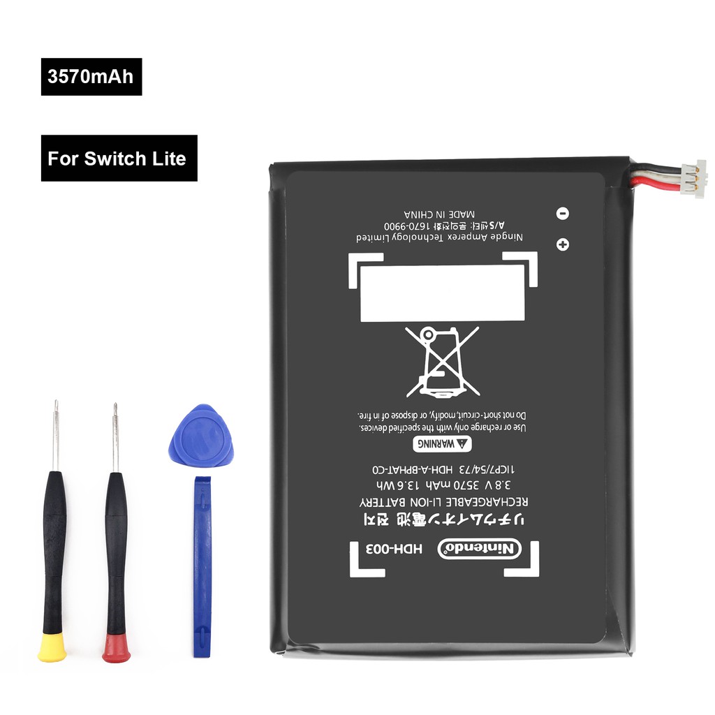 แบตเตอรี่：HDH003 battery Relacement Reair For Nintendo Switch Lite Game ...