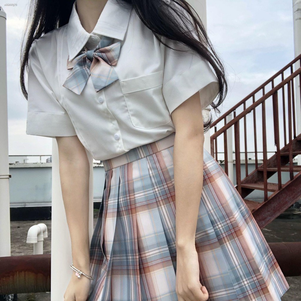 JK clothes 1 spot drop jk uniform lattice skirt original Genuine top ...