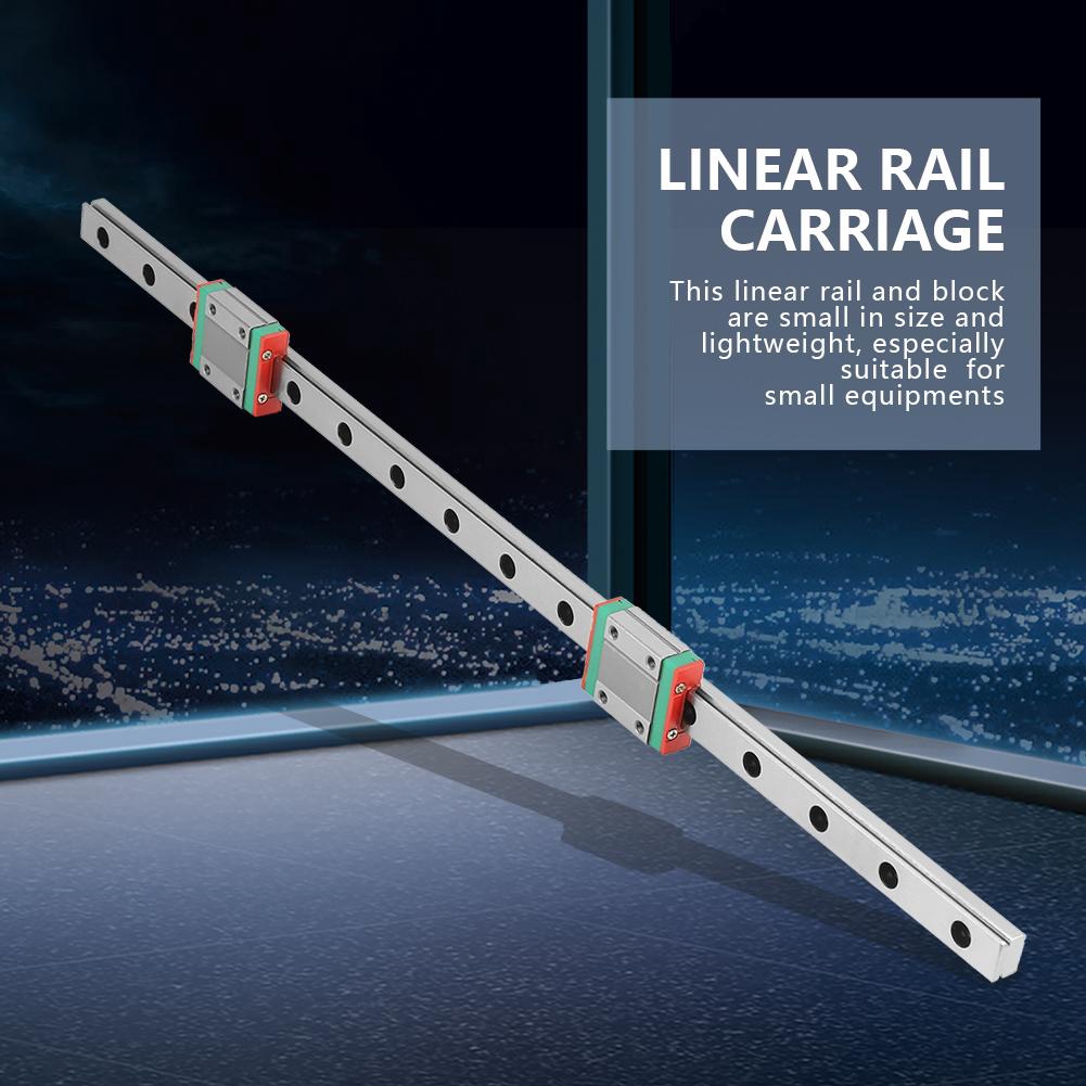 [READY] 1pc 400mm MGN12 Miniature Linear Rail Guide Rail 12mm Width + 2pcs MGN12B Slide Blocks ...