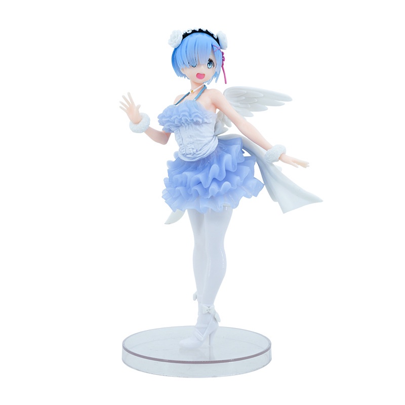 โมเดลฟิกเกอร์ Re: Zero Devil Ram Angel Rem ของเล่นสะสม สําหรับเด็ก GFH6 ...