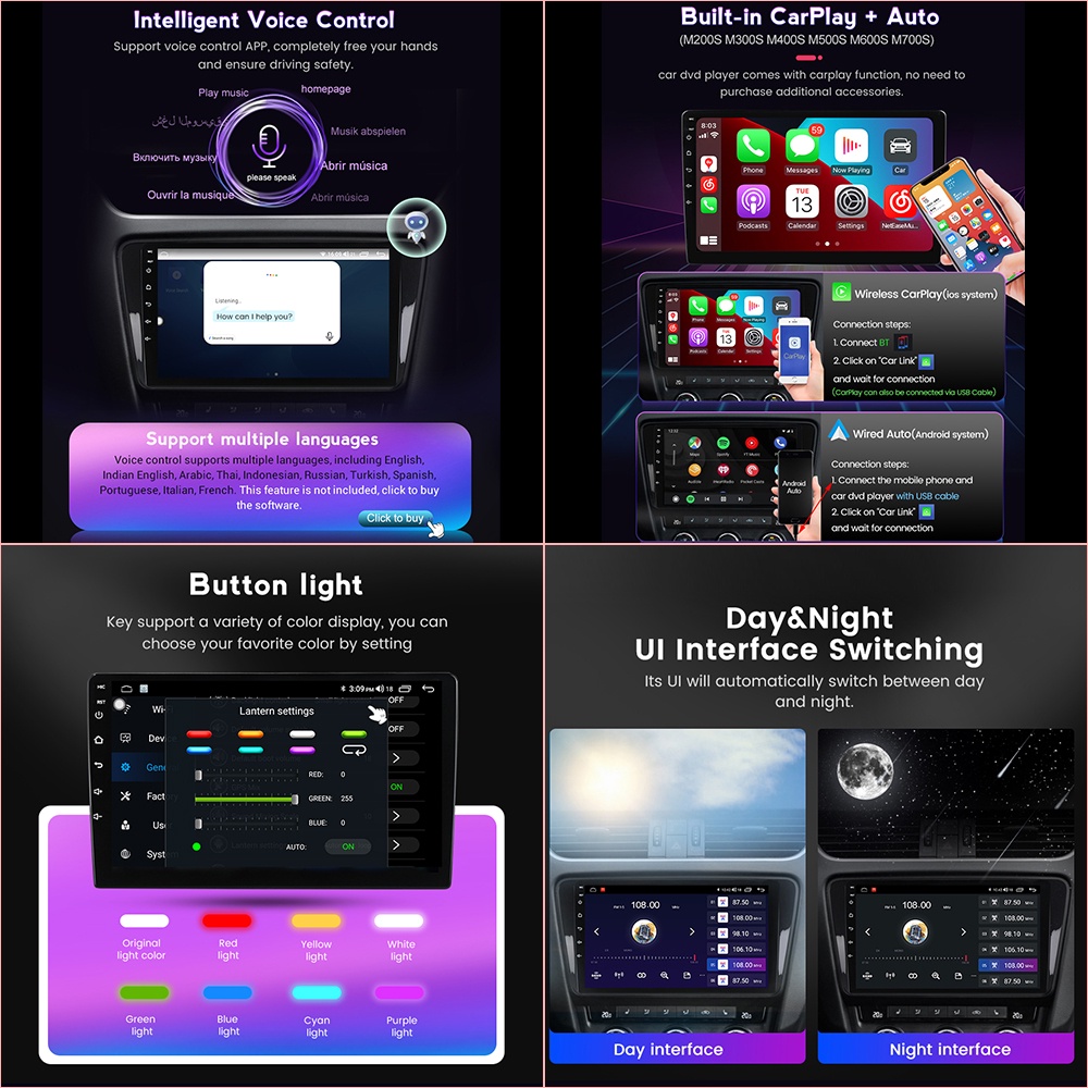 MEKEDE QLED FYT 7862 8GB128GB 1280720 Android 11 Universal Auto Stereo ...