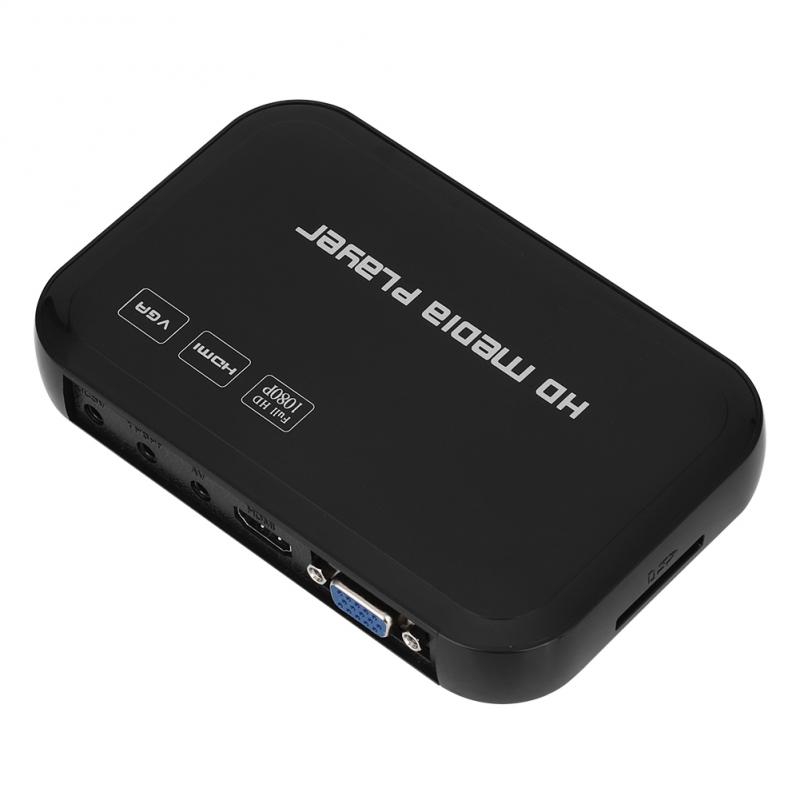 กล่องทีวีเครื่องเล่นวิดีโอขนาดเล็ก 1080 P Hdmi Vga Av Video Player ...