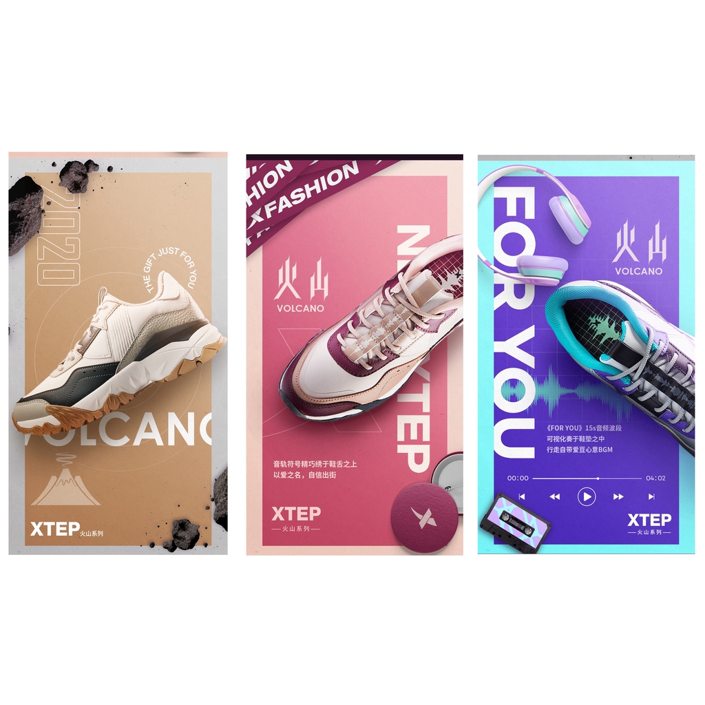 Xtep Women Men Casual Platform shoes Running Couple kasut Mesh for ...