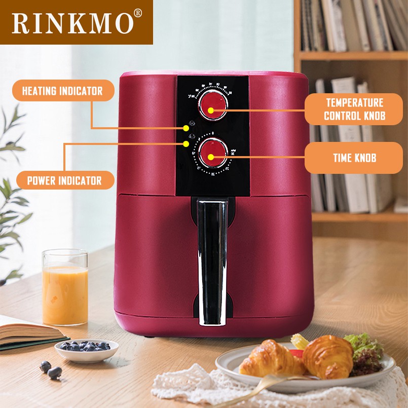 RINKMO Air Fryer BW-2012D Automatic Power-off Fryer Without Oil 5L Non ...
