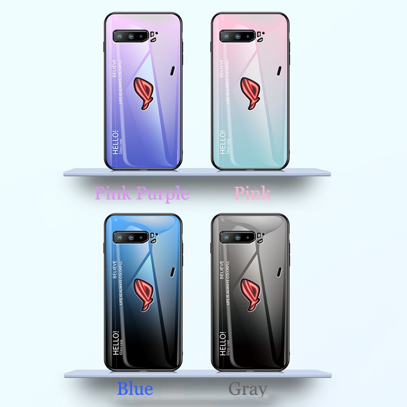 ( Asus ROG 3 / ROG Phone 3 Strix ) Phone 3 ZS661KS Case Gradient Glass ...