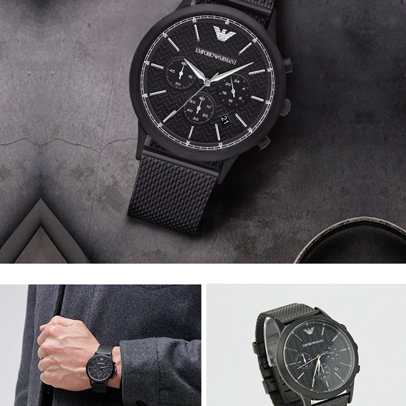 Emporio Armani 100% เดิม AR2498-Brand นาฬิกา AR นาฬิกาผู้ชายพร้อมที่จะ ...