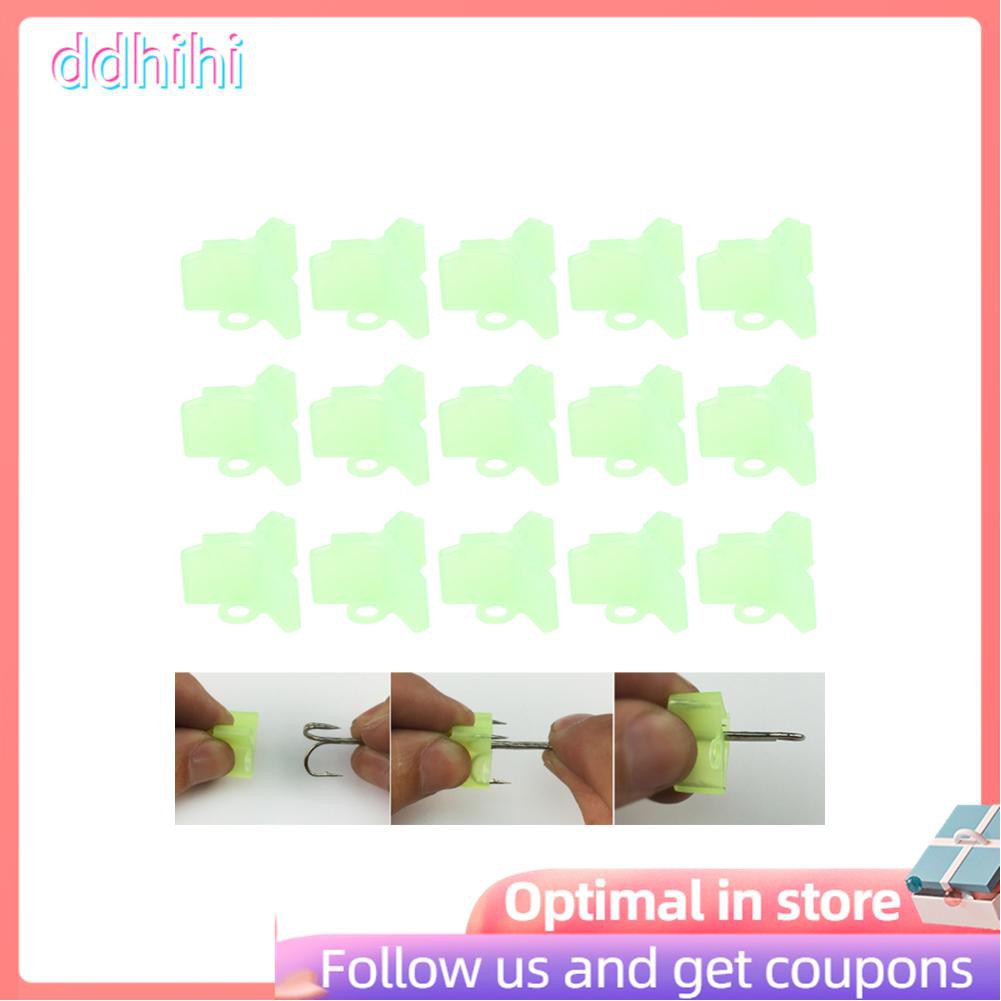 Ddhi ตะขอเบ็ดตกปลาสีเขียวเรืองแสง 50 ชิ้น - ddhihi1.th - ThaiPick