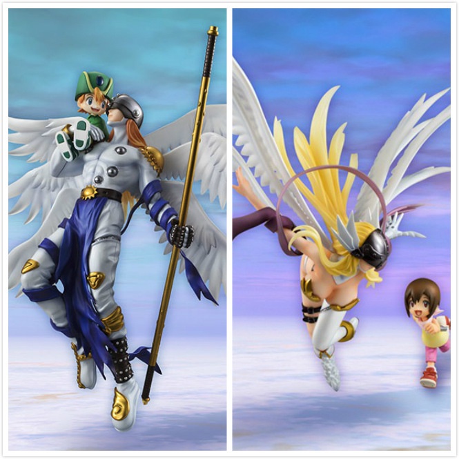 【Hot Stock】Anime Digital Monster Angemon & Angewomon Model Action ...