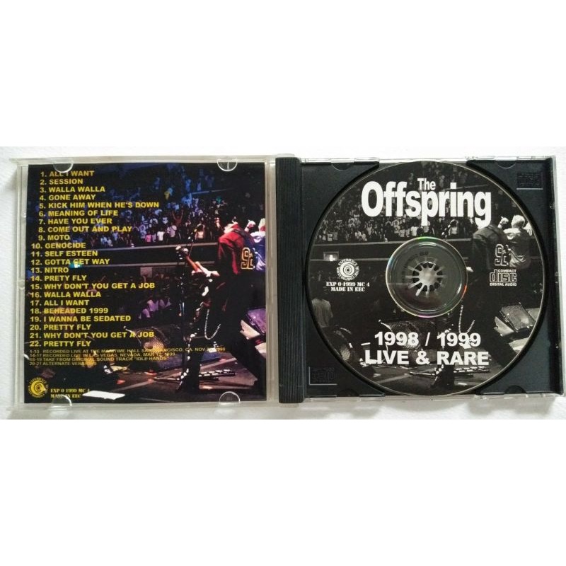 ซีดีเพลง THE OFFSPRING 19981999 Live Rare (LiveConcert) RARE CD Music ...