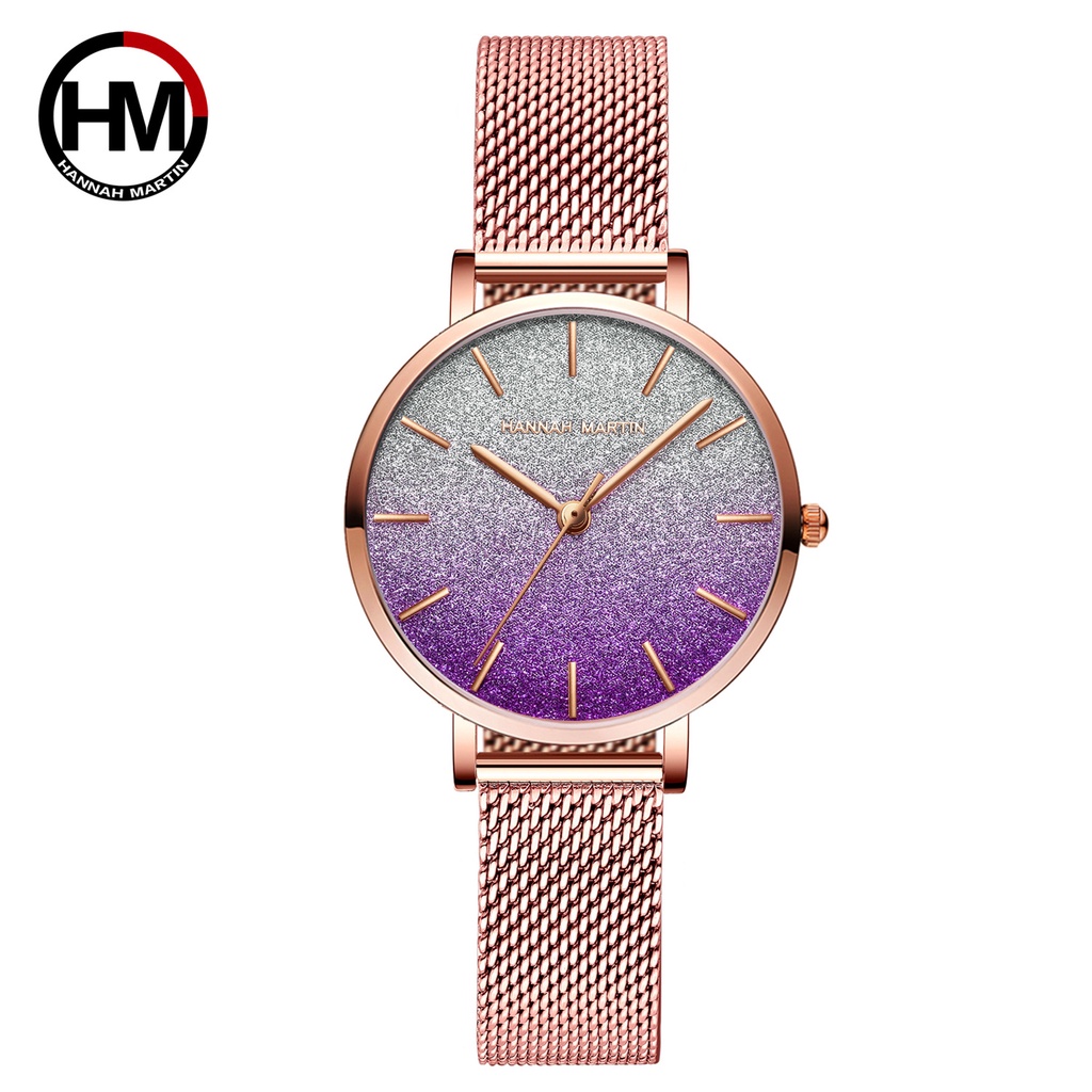 Hannah Martin Women's Watch Japanese Quartz Luxury Waterproof Gradient ...
