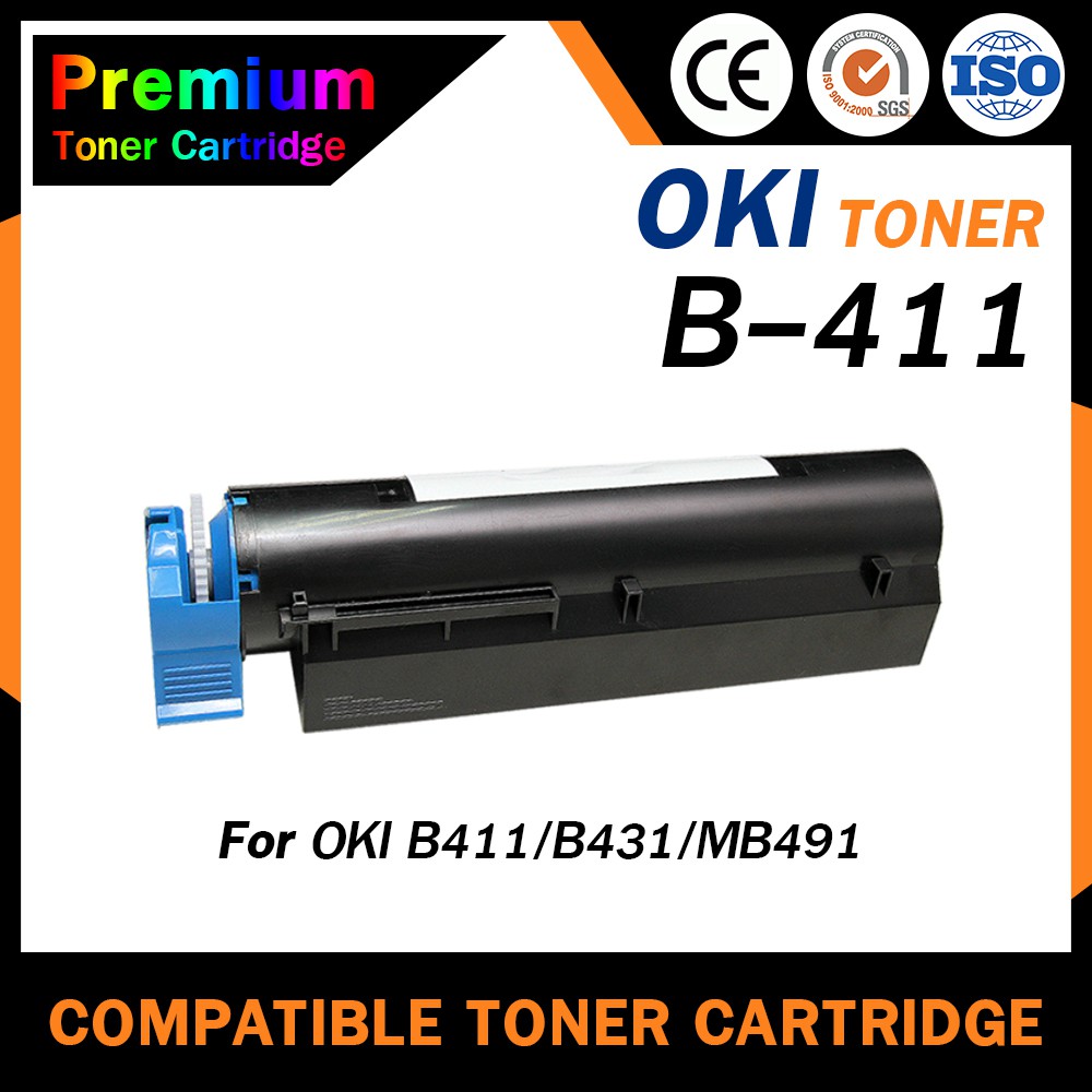 HOME Toner หมึกเทียบเท่าสำหรับรุ่นOKI B411/B431/431/411/MB461/B471 B410 ...