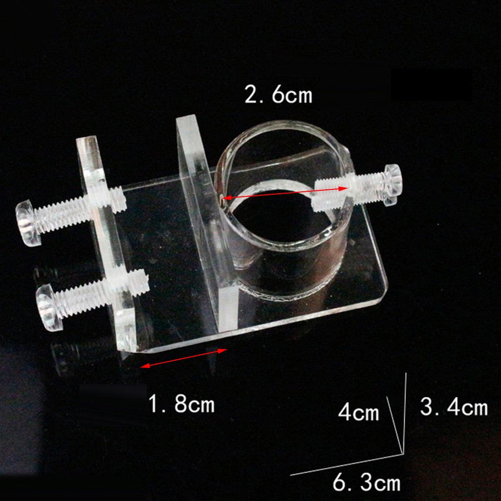 Acrylic Water Accessory Hose Aquarium Tube Pecera Support Fixing Clip ...