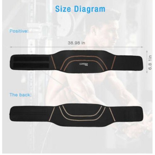 Copper Fit Back Pro Brace Lower Back Support Compression Belt Size XXL ...