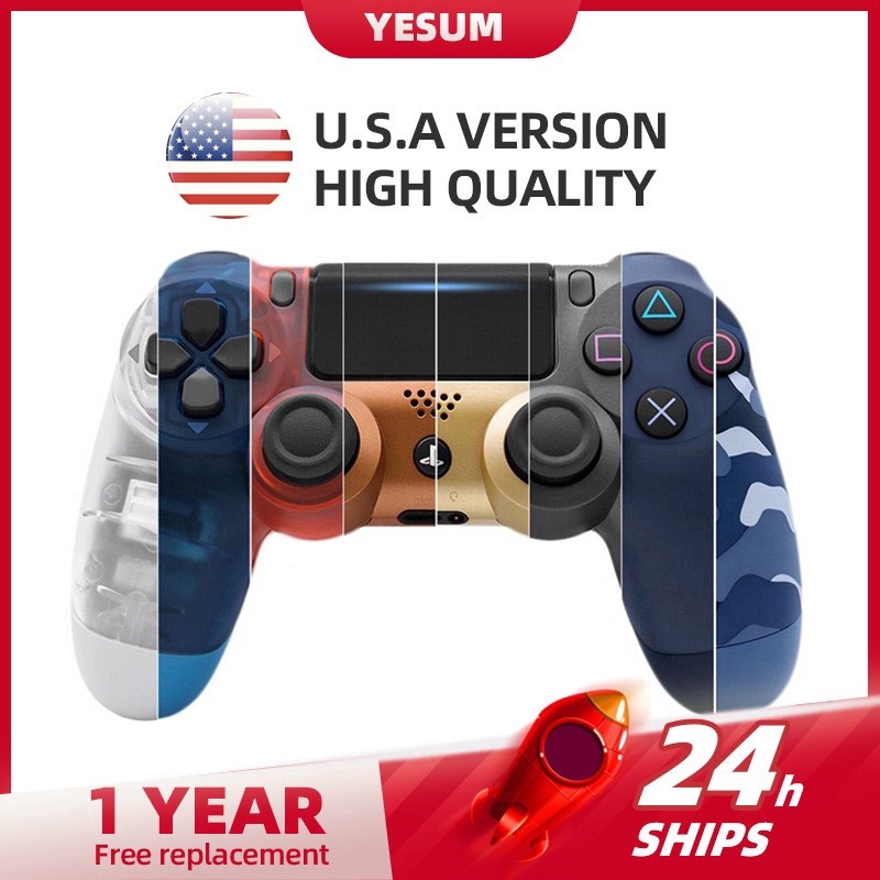 Bluetooth 5.0 PS4 Gaming Controller DualShock 4 Wireless Controller ...