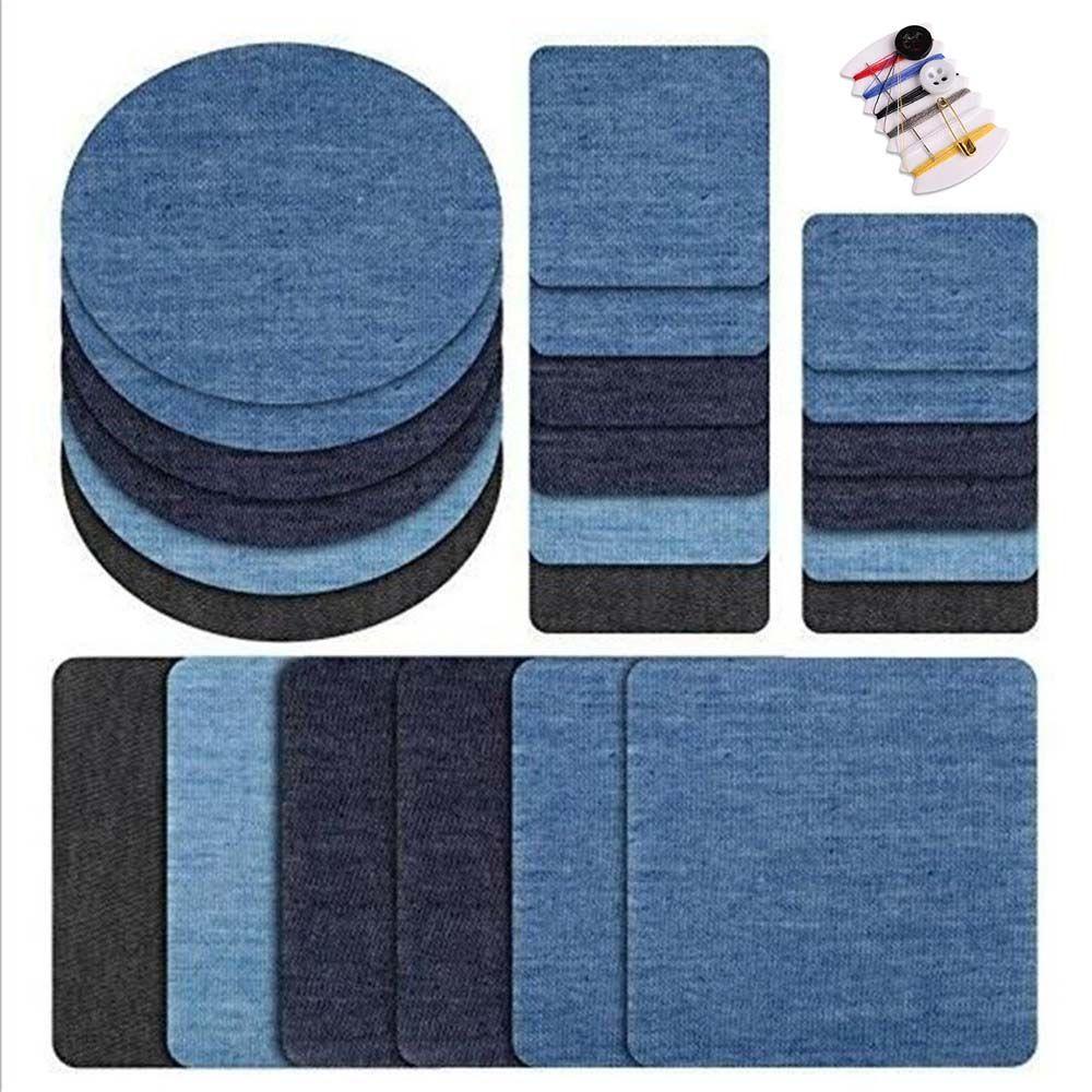 LILAC 4Pcs Repair Knee Elbow Sewing Jeans DIY Fabric Patch New Apparel ...