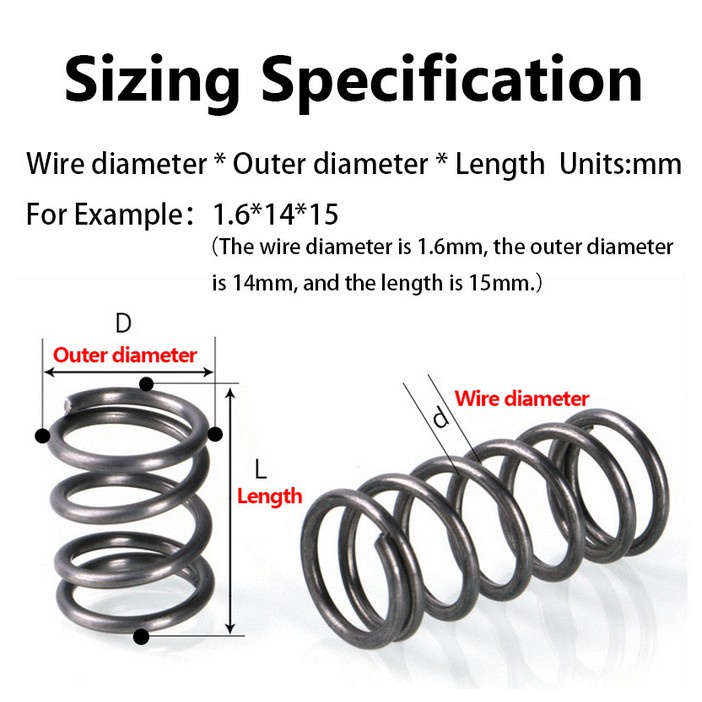 d0.7*D9MM Return Spring Compressed Spring Pressure Spring Release ...