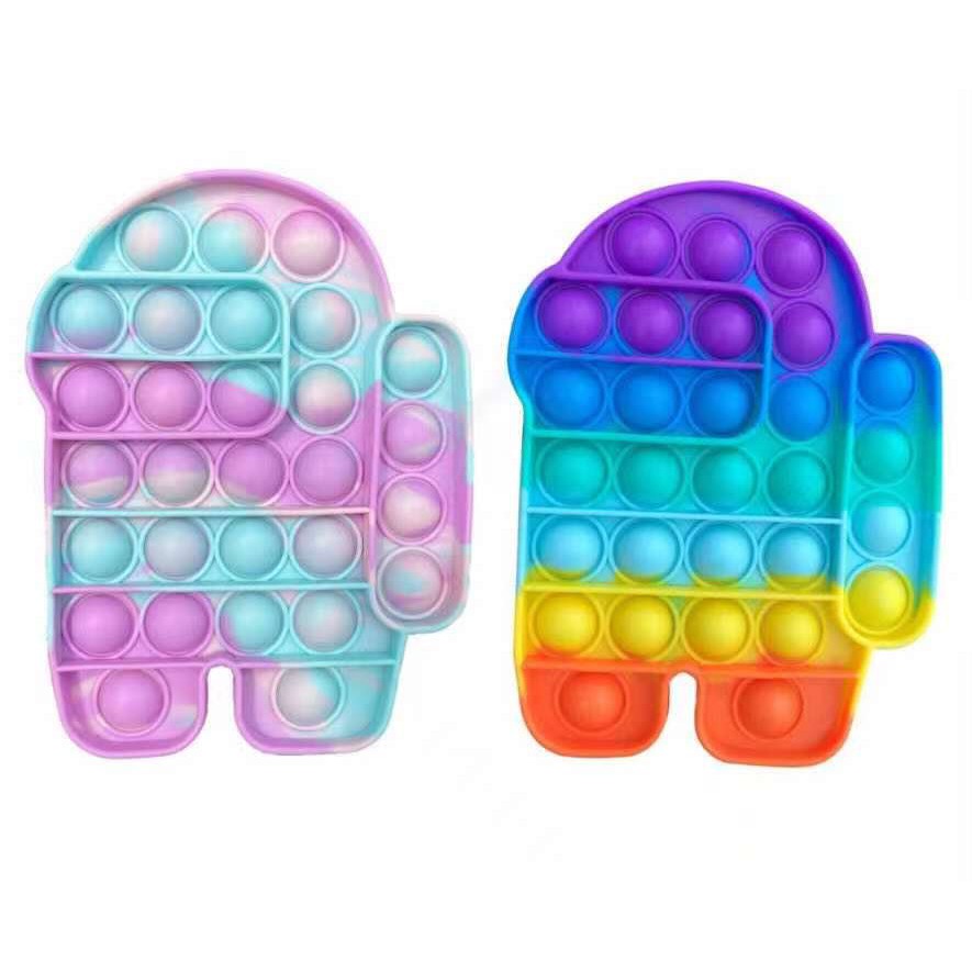 NEW pop it COD รุ้งของเล่น Push bubble Pop it fidget toy among us ของเล่นบับเบิ้ลกด ป๊อปอัพ สี ...