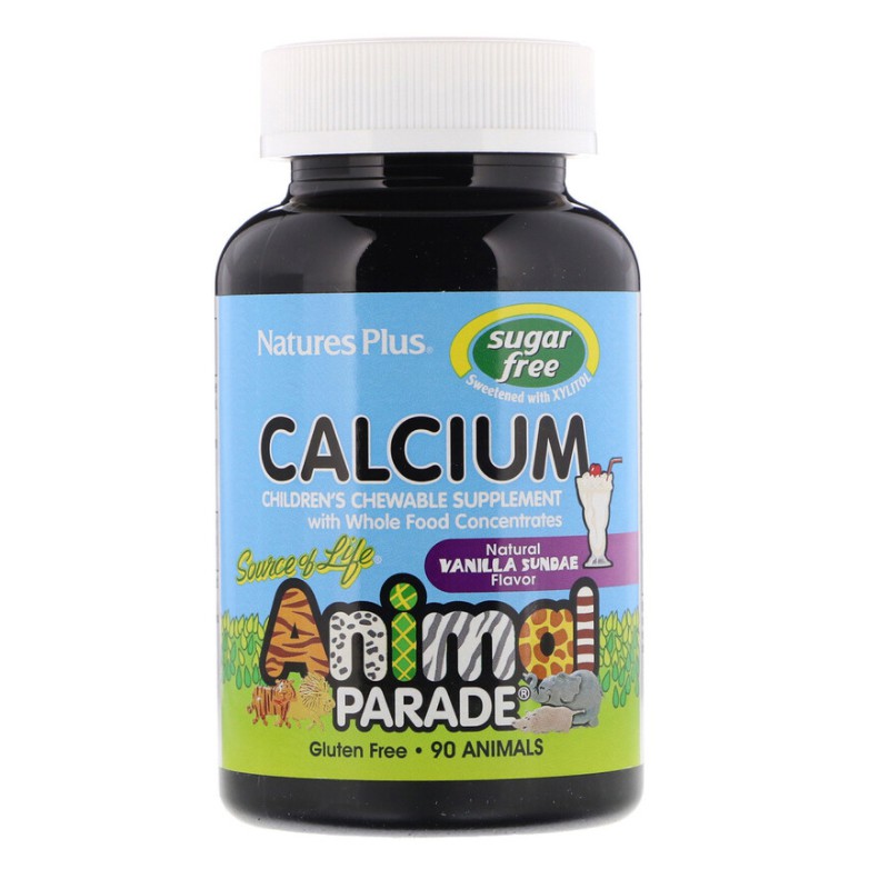 Nature's Plus Animal Parade Children's Chewable Calcium , Sugar Free ...