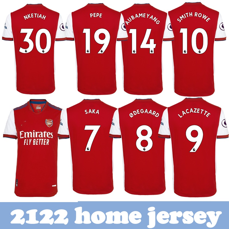 New Mens Top 2122 Arsenal HOME Jersey Casual Outdoor Sports Football No ...