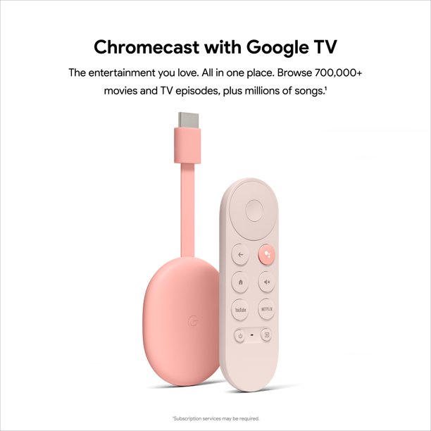 Google Chromecast Gen 4 with Google TV - Streaming Entertainment in 4K ...