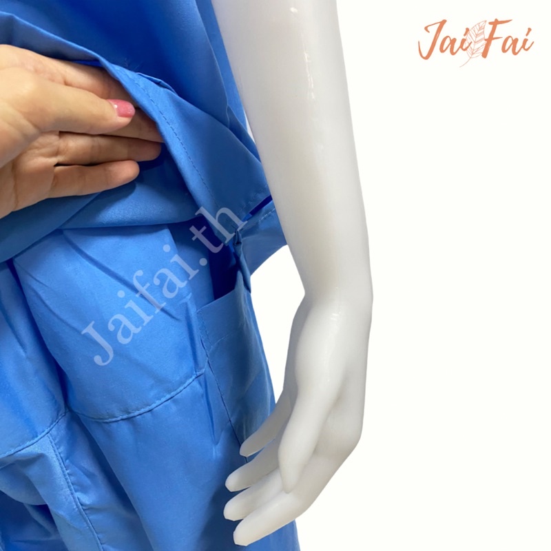 ชุดสปา ชุดนวด ชุดผู้ป่วย (เสื้อกุยเฮงผ้าโทเรกางเกงโทเรเอวยางยืดขา5ส่วน ...