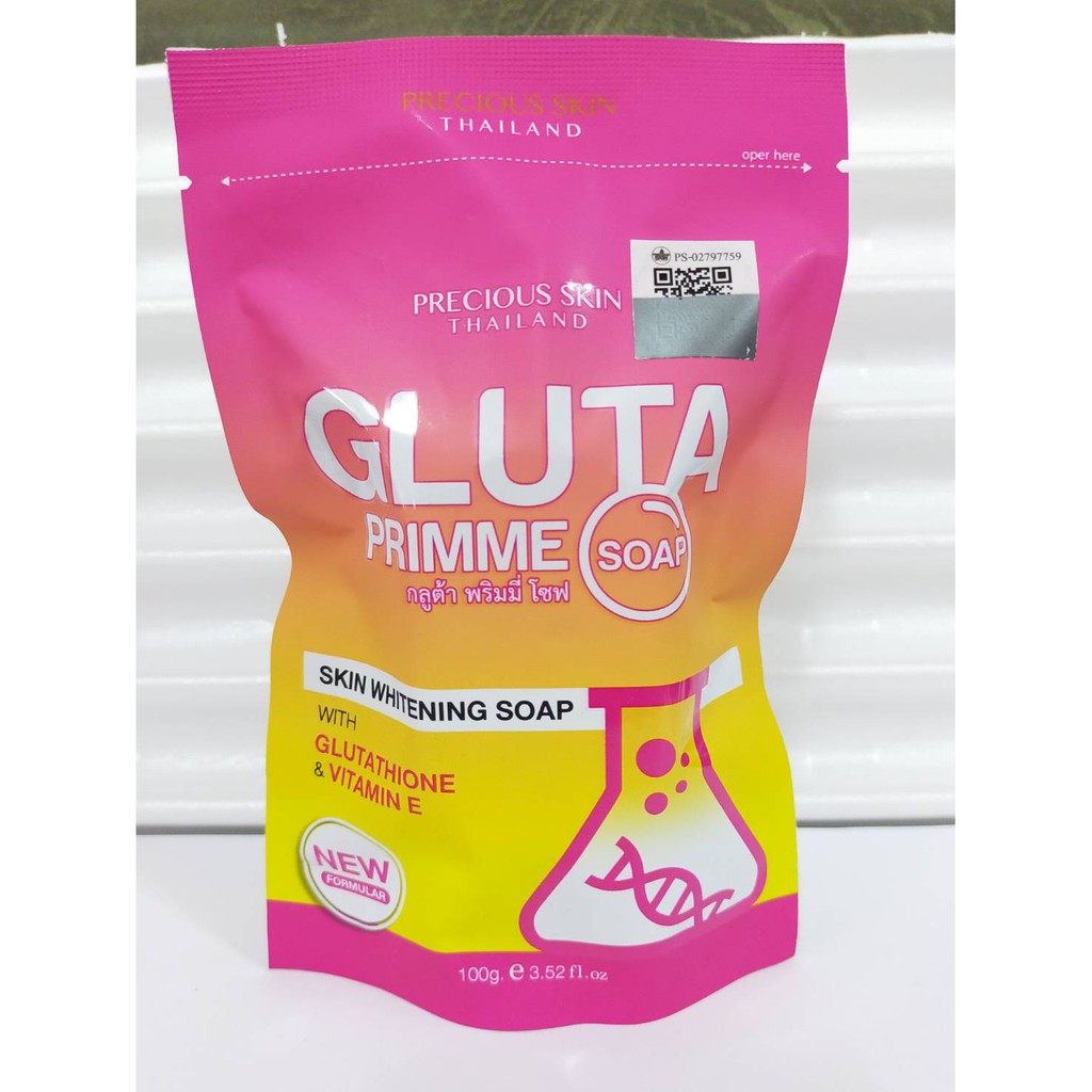 PST Gluta Primme Skin Whitening Soap with Glutathione & Vitamin E 100g ...