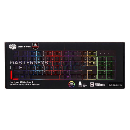 คีย์บอร์ดเกมมิ่ง Cooler Master MasterKeys Lite L RGB Gaming Keyboard ...