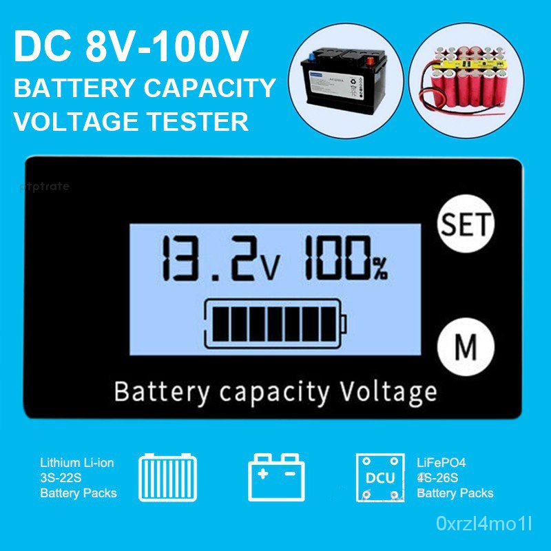 Multi-function Battery Meter BMS LCD Digital Capacity Indicator ...