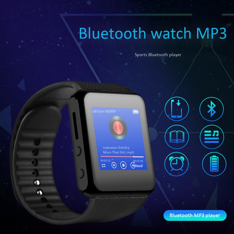 Bluetooth Smart Watch Mp3 with HiFi Sound Press Screen HD Color Screen ...