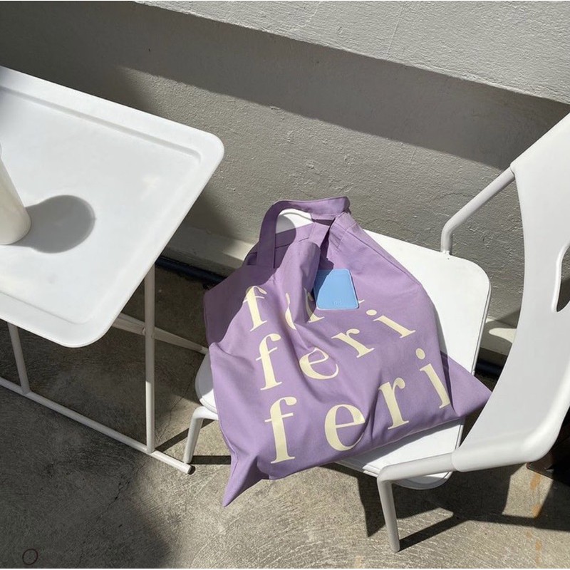 กระเป๋าผ้า feri สีsweet purple | Shopee Thailand