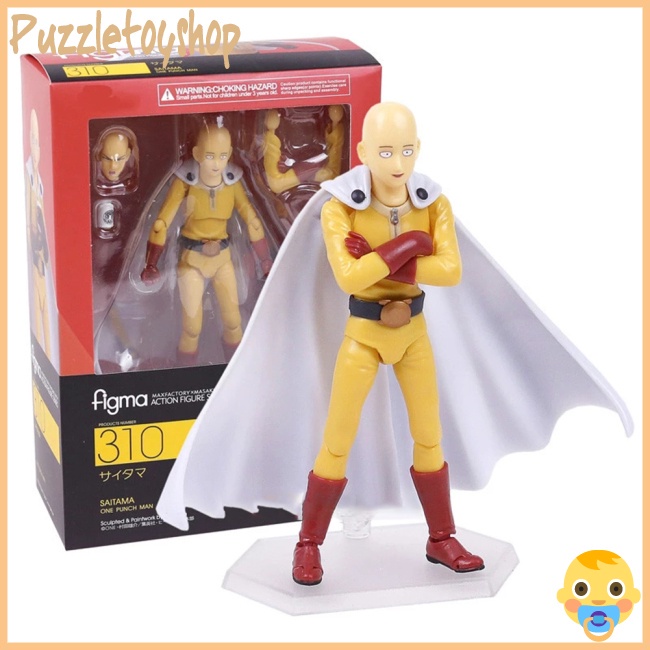 PZ Figma 310 Mini Figure One Punch Man Saitama Action Figure ...
