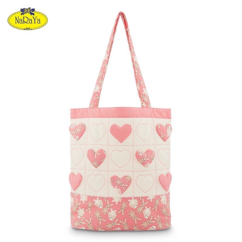 NaRaYa กระเป๋าสะพายไหล่ Bunny Printed Square Hearts - bowibkk - ThaiPick
