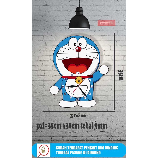 Character DORAEMON Wall Clock Unique Big Wood VINTAGE SOUVENIR Clock ...