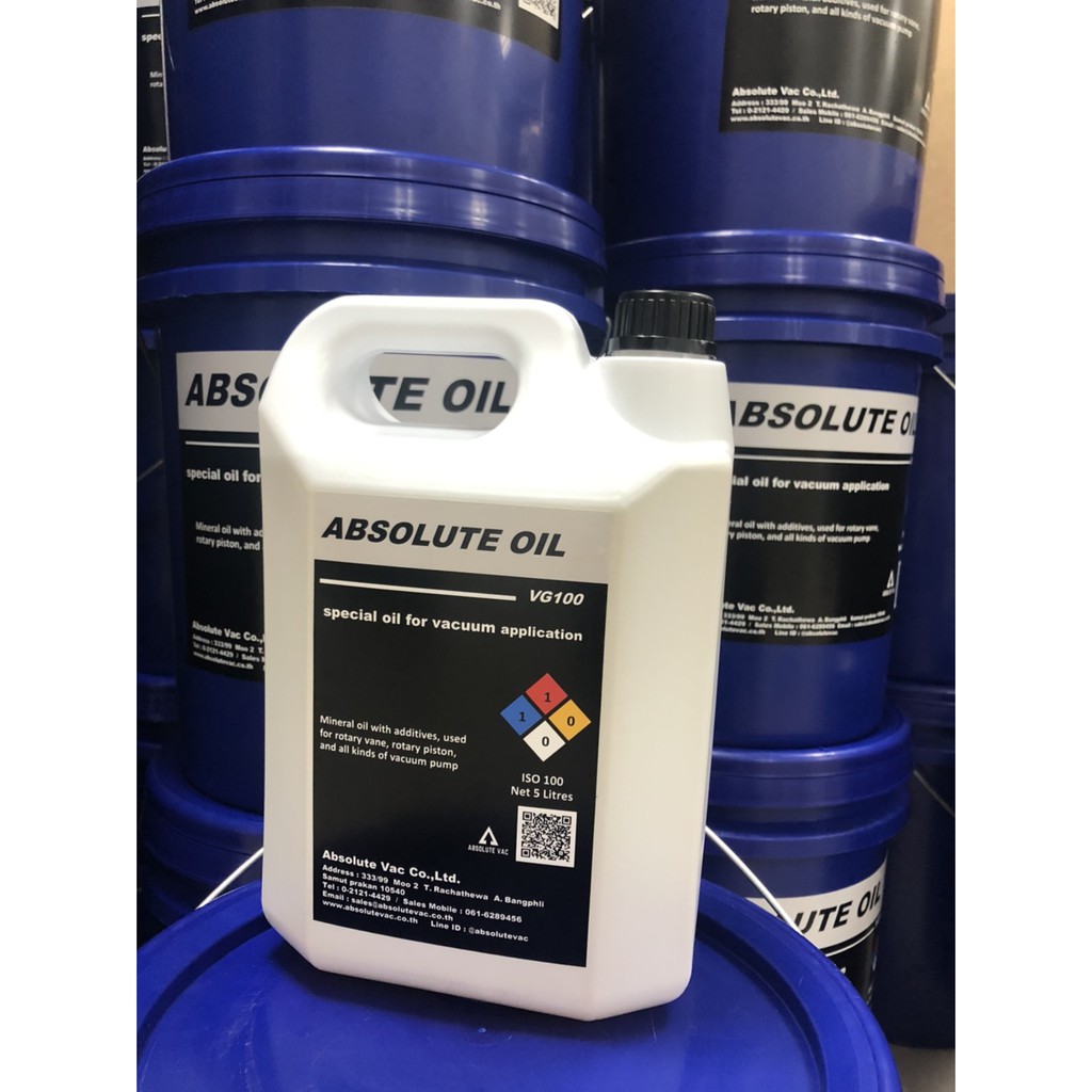 น้ำมันสุญญากาศ VG100 lubricating oil vacuum pump - nissararattananon ...