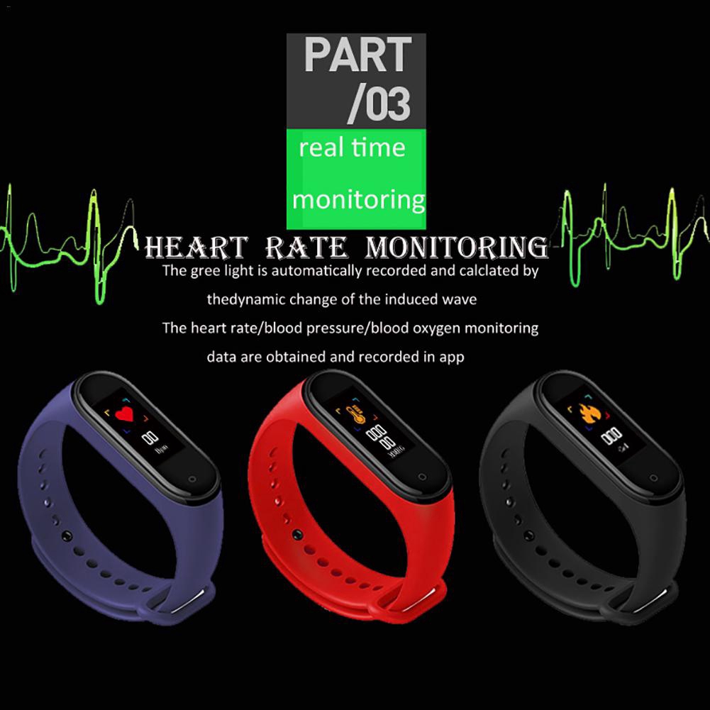 M4 Smart band 4 Fitness Tracker watch wristband sport Heart Rate blood ...
