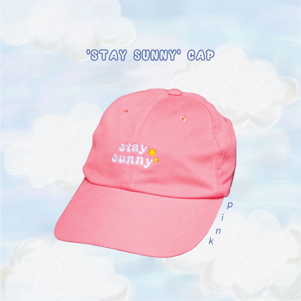 Sunnyside studio - Stay sunny cap (PINK) | Shopee Thailand