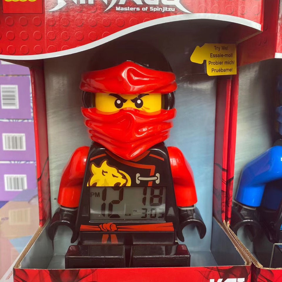 ผลิตภัณฑ์ใหม่ Lego clock building block alarm clock toy Marvel cartoon ...