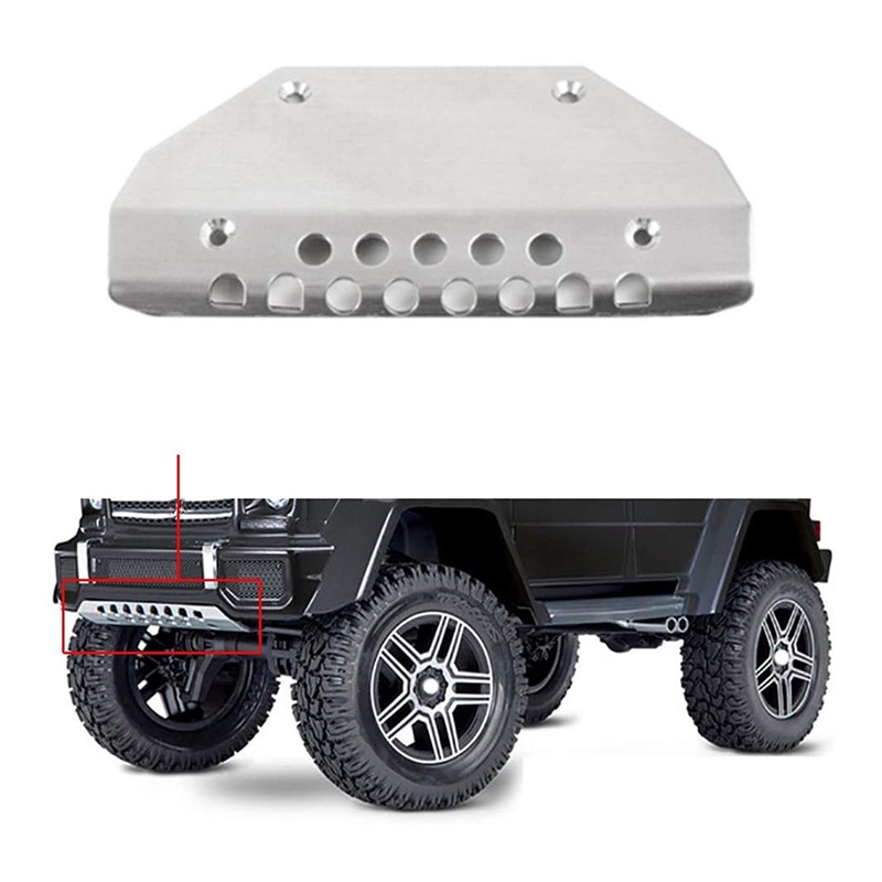 {Metal Stainless Steel Front Chassis Armor Protector Plate for 1/10 RC ...